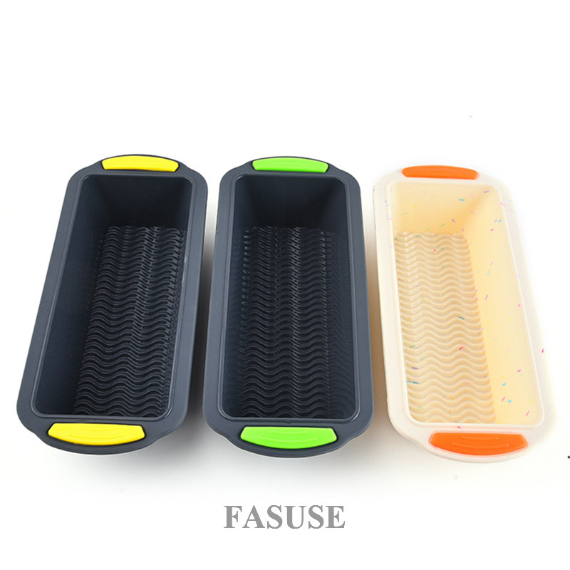 FAUSE Rectangular Silicone Bread Pan Mold Toast Bread Baking Mould Cake ...