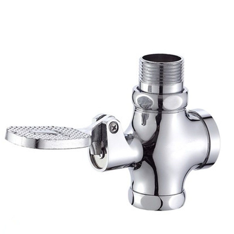 COD/Full copper foot squat toilet flush valve toilet urinal foot delay ...