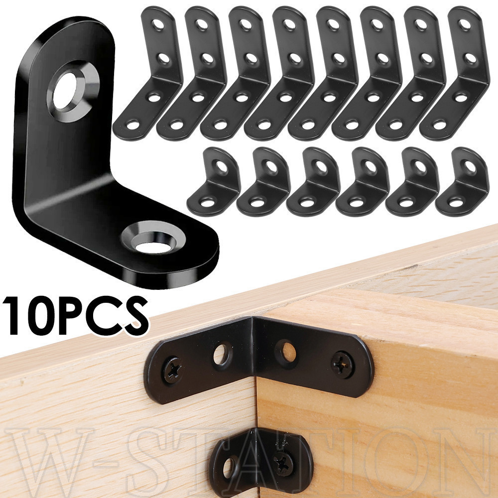 L Shaped Bracket Corner Brace Sets - 90 Degree Right Angle Corner ...