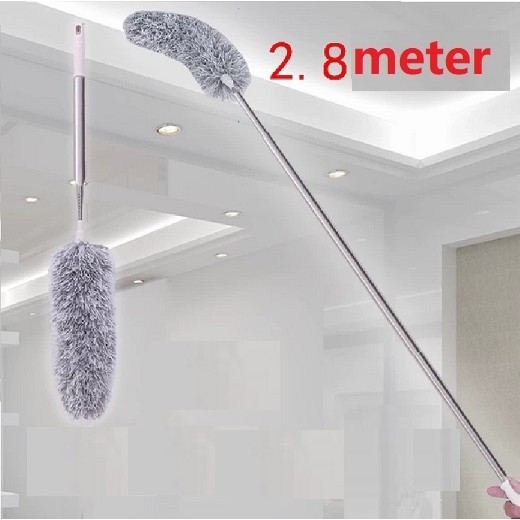 280cm Adjustable Telescopic Bending Duster Feather duster long pole microfiber duster dust ...