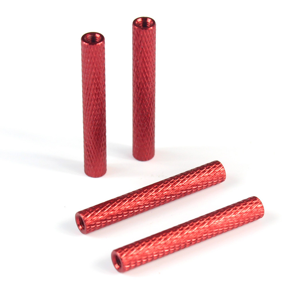 QWINOUT M3 Round Aluminum Column Rods Tube Standoff Round Alloy Spacer ...