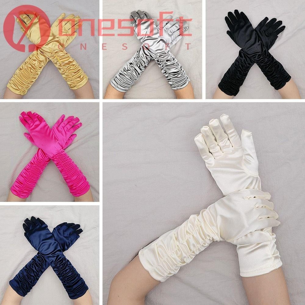 ONE-SOFTNESS Evening Party Gloves Women Girls Dance Mittens Stage ...