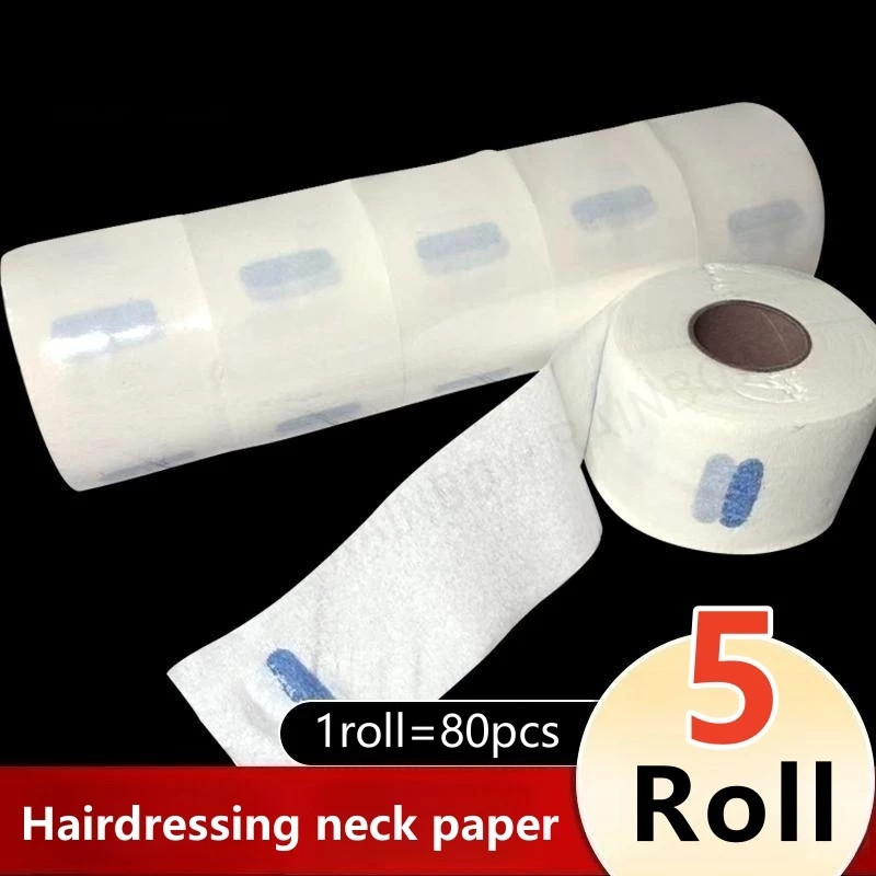 barber tissue barber neck tissue 5 Rolls/Pack Disposable Tissue Paper ...