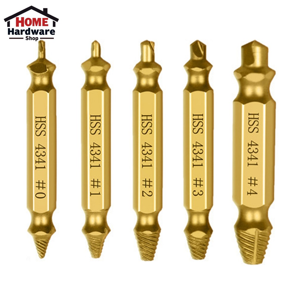 Reverse Screw Extractor Set For Damaged Easy Remove Drill Bit Broken ...