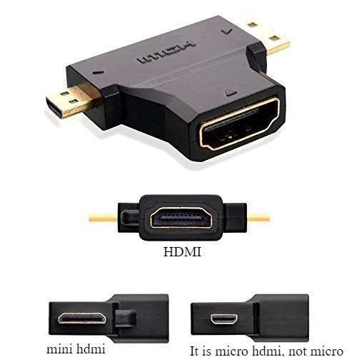 HDMI to HDMI Mini or HDMI Micro Combo Adapter | Shopee Philippines