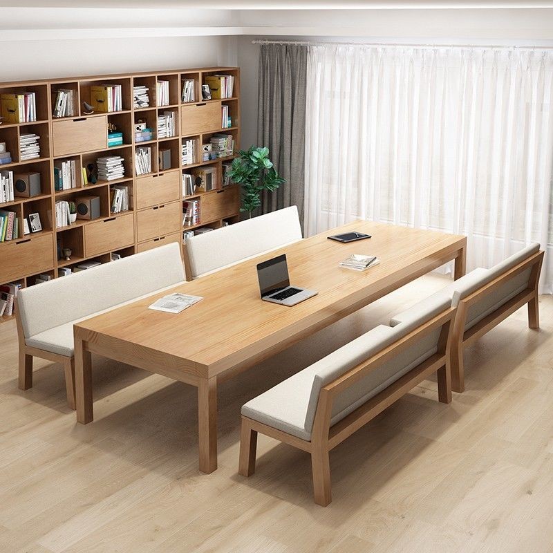 Nordic Solid Wood Desk Writing Table Student Home Large Board Desk ...