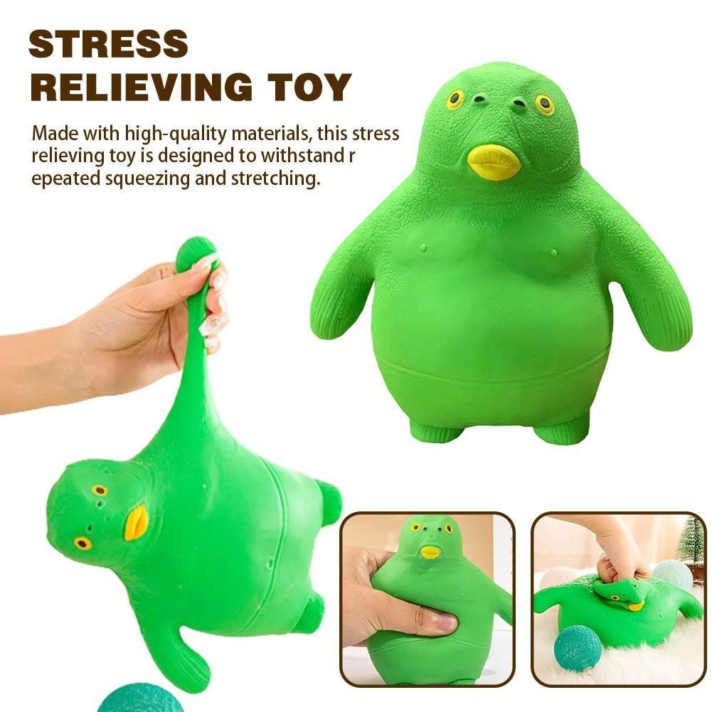 Green-Headed Stupid Fish Stress Relief Toys Green Fish Squishy Pinch ...