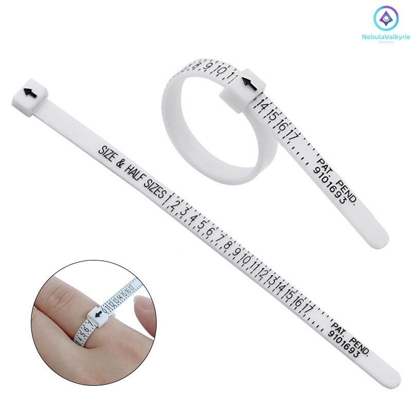 NVE Ring Ruler Measurer Finger Coil Ring Sizing Tool US Ring Sizer ...