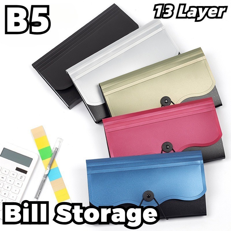 13 Layer Budget Binder Money Organizer Expending Bill Bag Paper ...