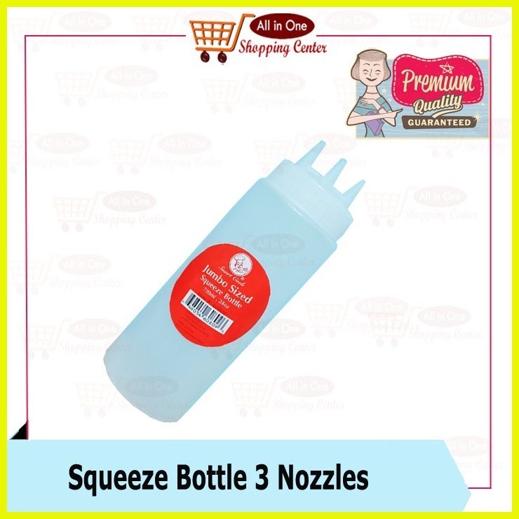 ♞Smartcook Squeeze Bottle 24 oz or 720ml with 3 Nozzles Sauce Bottle ...