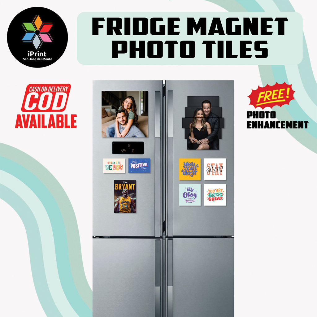 Personalized Ref Magnet Photo Tile for Metal Surfaces, Fridge, Lockers ...