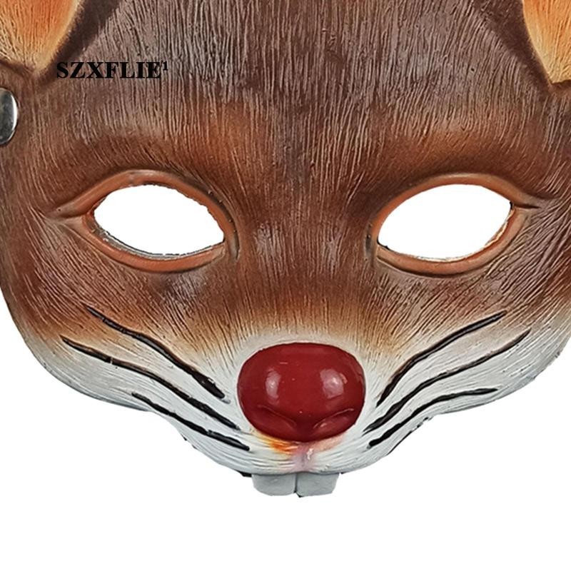 [Szxflie1] 3D Mouse Half Face Costume Cosplay Facial Rat Animal for ...