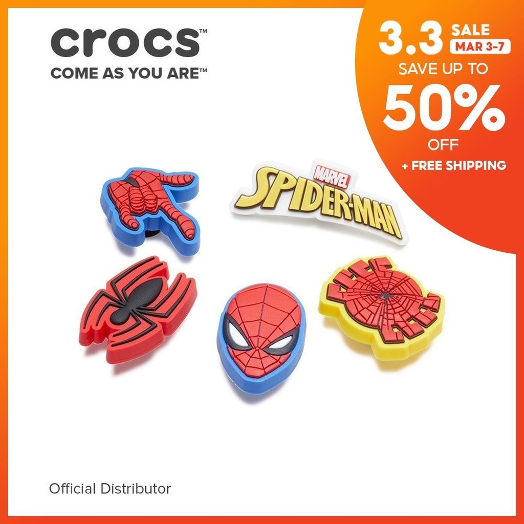 Crocs Jibbitz Spider Man Pack | Shopee Philippines
