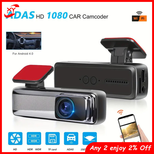 XY Dash Cam WiFi 1080P USB Car Camera ADAS Assisted Driving Loop ...
