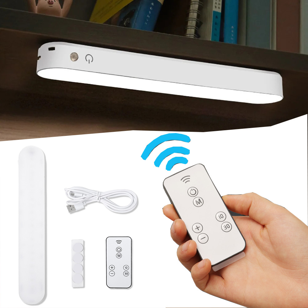 USB Rechargeable Magnetic Study Reading Light/Remote Control Bedside ...