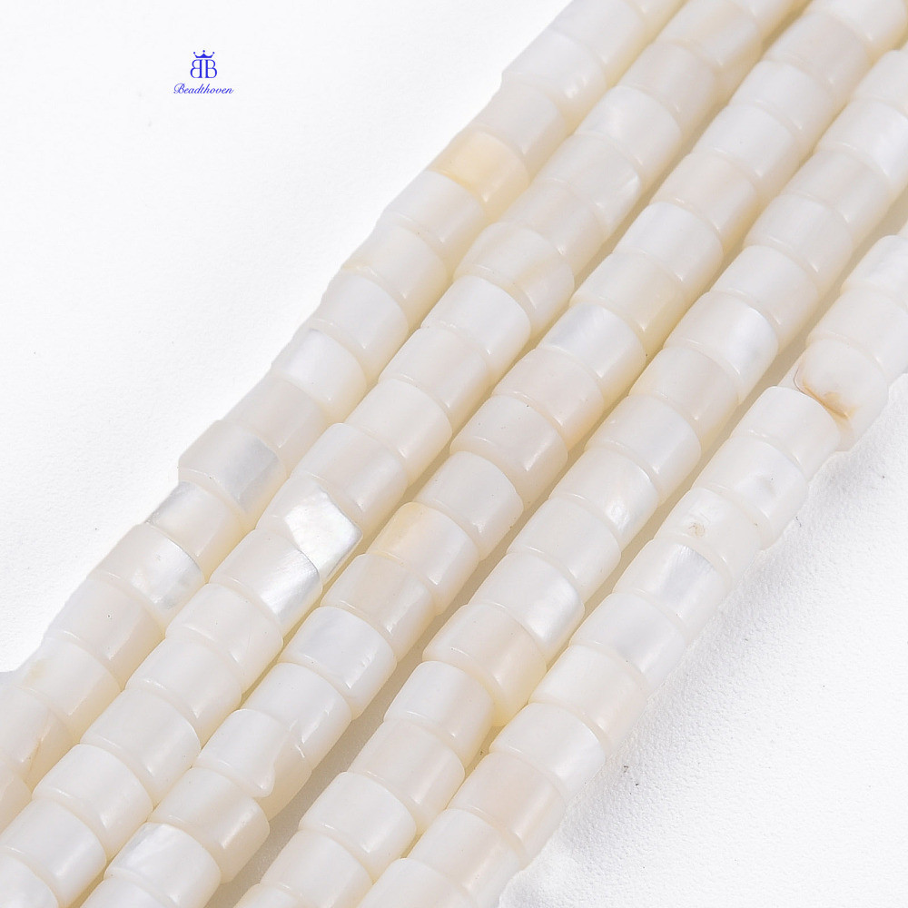 1Strand Freshwater Shell Beads Strands Column Seashell Color 4x3mm Hole ...
