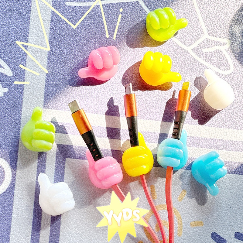 Creative And Cute Data Cable Organizert Humb Hook Hub For Storage ...