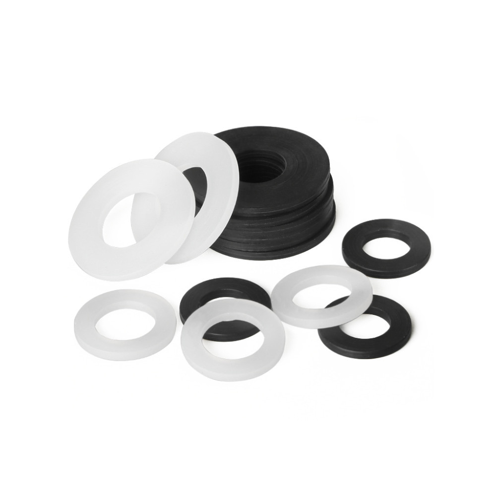 Plastic Screw Washer Thickened Plastic Insulation Flat Washer Black ...