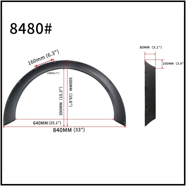 CI Fender Flares Car Wheel Arch Trim Protector Wide-body Arches Wing ...