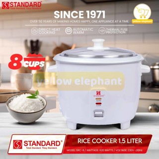 Standard Rice Cooker 1.5l (Plain White) - Yellow Elephant | Shopee ...