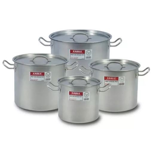 EAGLE Stainless Steel Pot / Deep Storage Pot / Cooking Pot / Periuk ...