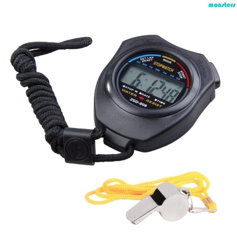 mm Stopwatch Timer Digital Stopwatch with Large Display and Buttons Handheld Timer | Shopee ...