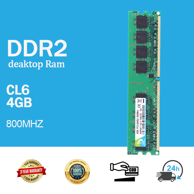 [Ready Stock] Duomeiqi 4GB DDR2 800Mhz DIMM Desktop Memory 2Rx4 PC2-6400 240Pin RAM CL5 | Shopee ...