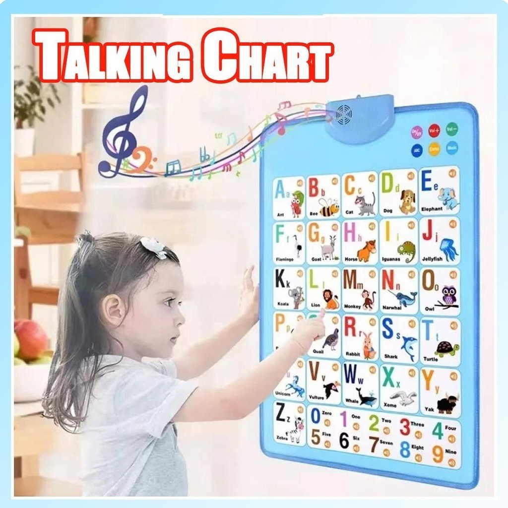 Talking Chart for Kids Alphabet Chart with Sound Talking Charts for ...