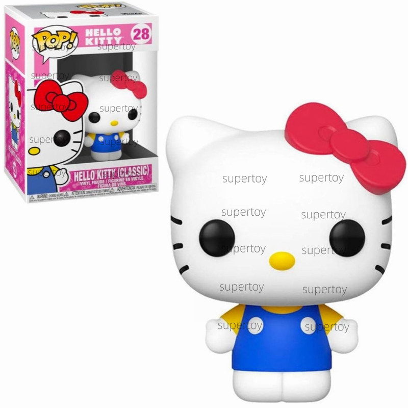 Funko Pop 28 Sanrio: Hello Kitty - Classic Hello Kitty Action Figure ...