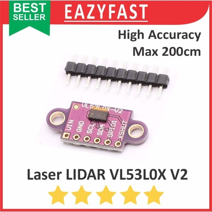 Vl53l0x V2 Laser Distance Sensor Module LIDAR TOF Range Distance Module | Shopee Philippines