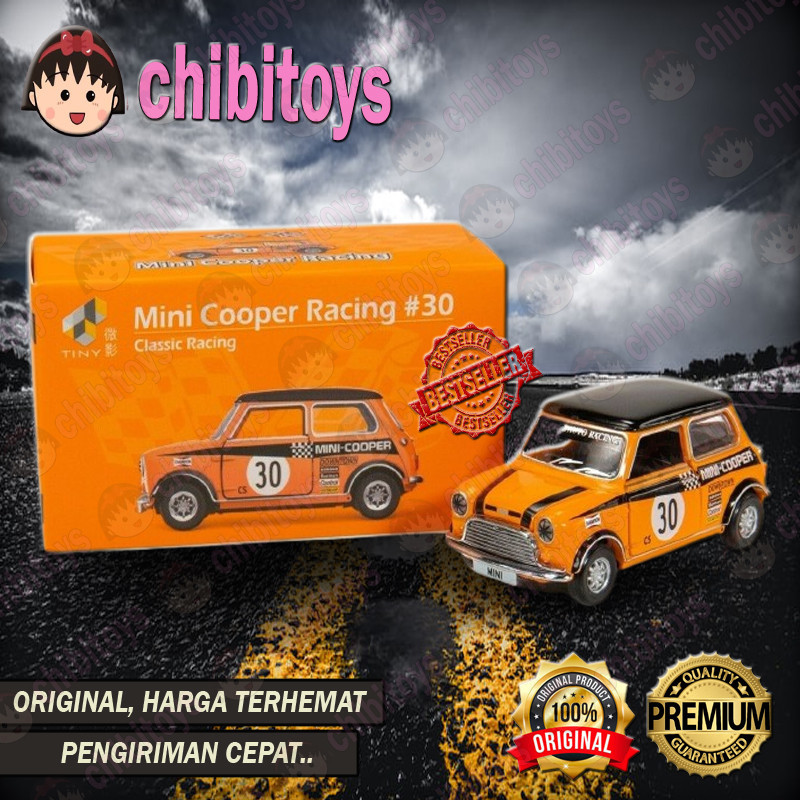 Tiny Mini Cooper Morris Classic Racing 30 Orange Diecast Miniscale Original | Shopee Philippines
