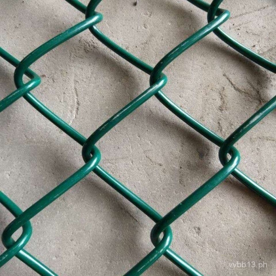 Dark Green pvc Plastic Coated Chain Link Mesh Farming Wire Mesh Fence ...