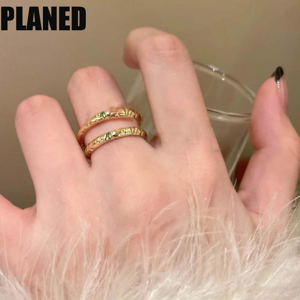 PLANED 2pcs/set Ne Zha 2 Rings, Alloy Rhinestone Nezha Qiankun Circle ...