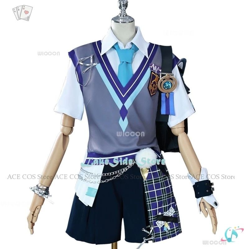 Wanderer Cosplay Costume Wig Bag Genshin Impact × MEGA MGC Coffee ...