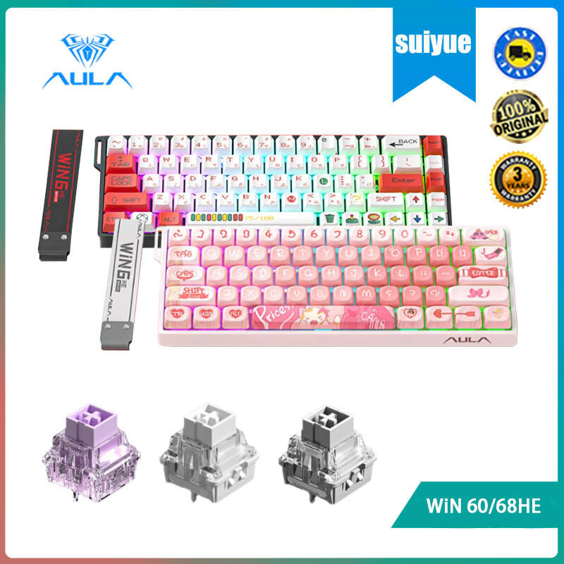 AULA WiN 60/68HE Esports Magnetic Axis Theme Keyboard 60/68 Key ...