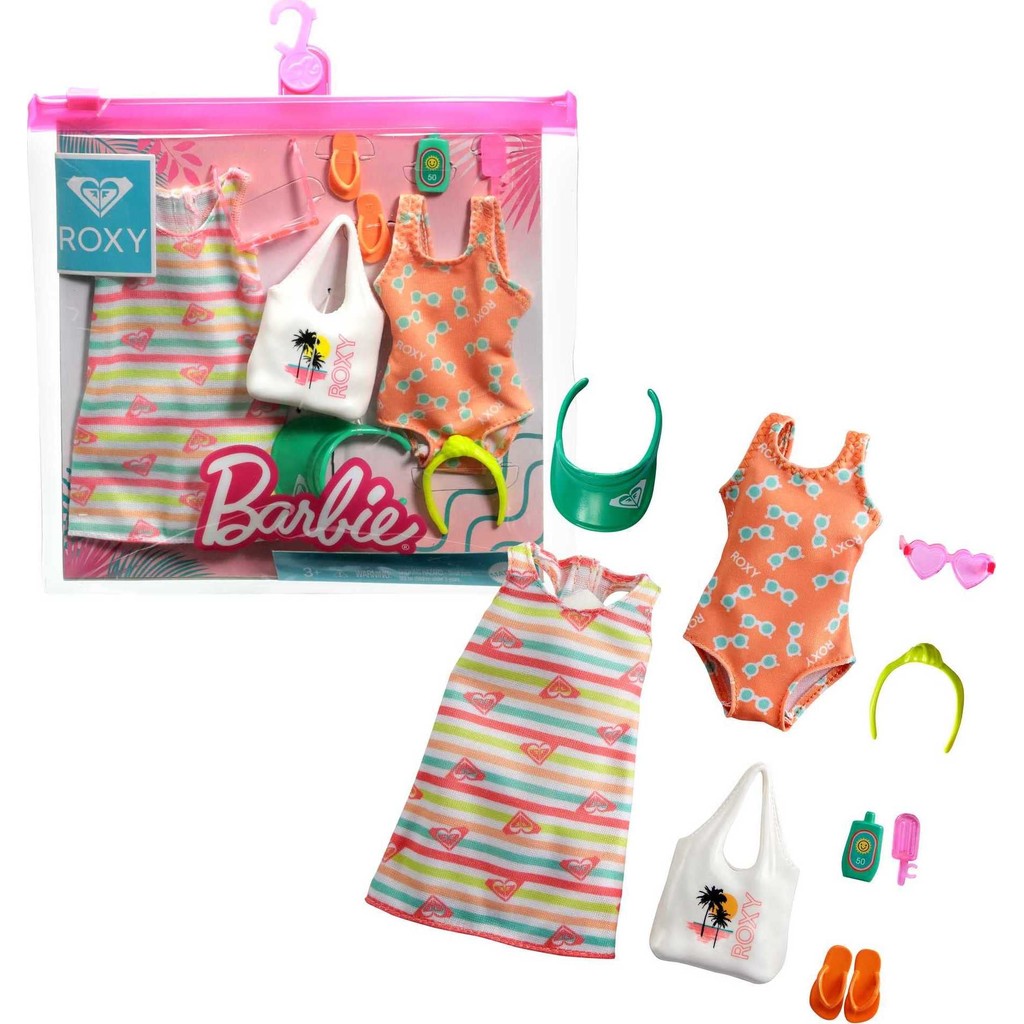 Mattel - Barbie Storytelling Fashion Inspired by Roxy Pack, Striped ...
