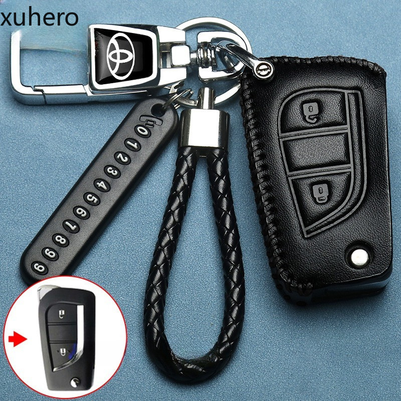 [2 buttons] Toyota car key cover for Toyota Yaris 2014 vios Toyota ...