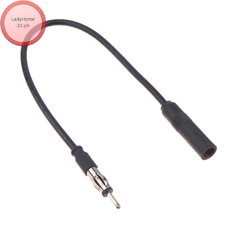 LadyHome22 38cm Car FM AM Radio Car Antenna Extension Cable Cord DIN ...