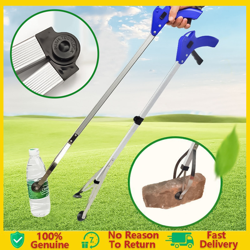 Foldable Household Garbage Picker Outdoor Alloy Trash Gripper Leave ...