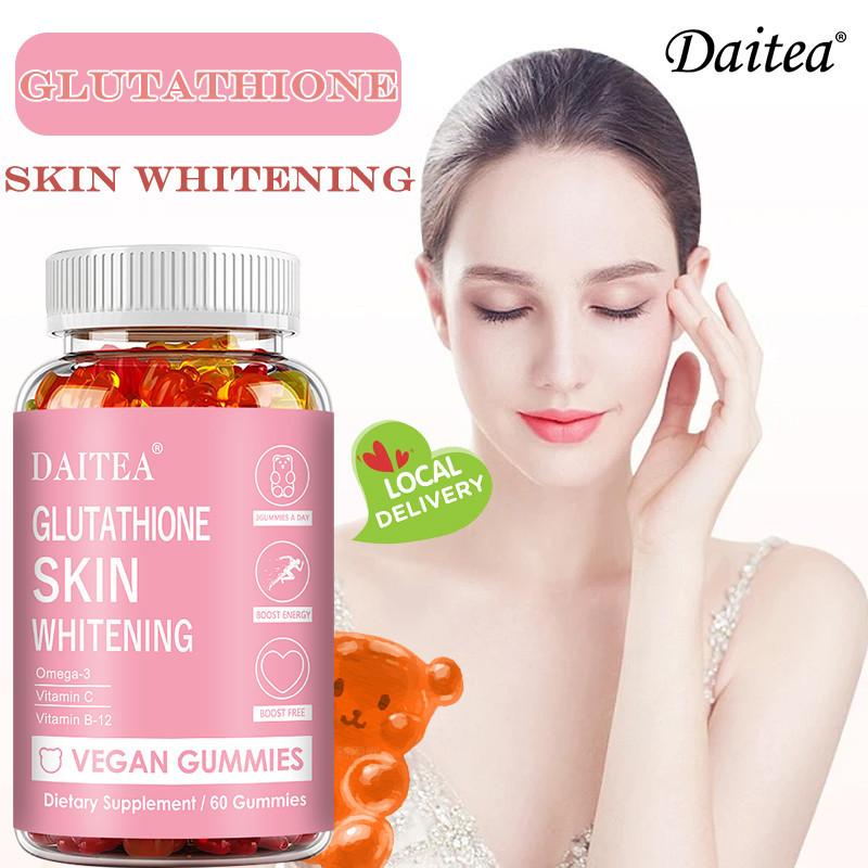 daitea glutathione gummies—whitening, anti-aging, brightening skin tone ...