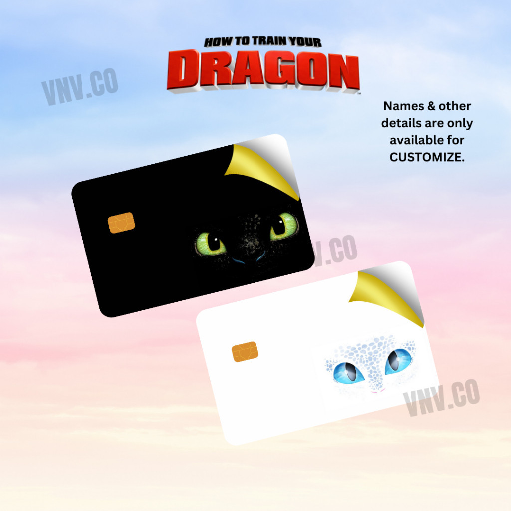 Toothless ATM / Beep Card Skin Vinyl Sticker Waterproof top gift card ...