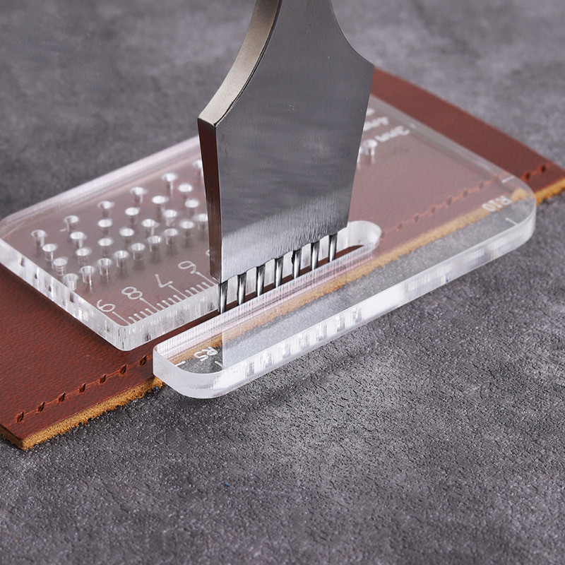 1Pcs Leather Chisel Tool Diamond Pricking Iron Basic Hole Punch Stitching Leather Craft tools ...