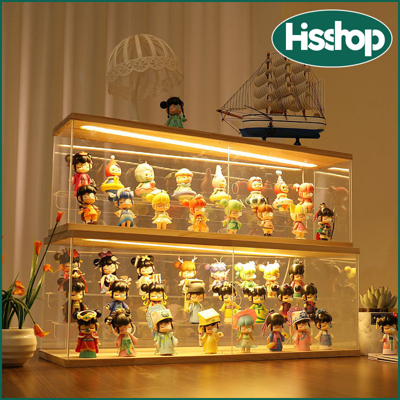 Pop Mart Display Cabinet,acrylic display box with LED Light,30cm,40cm ...