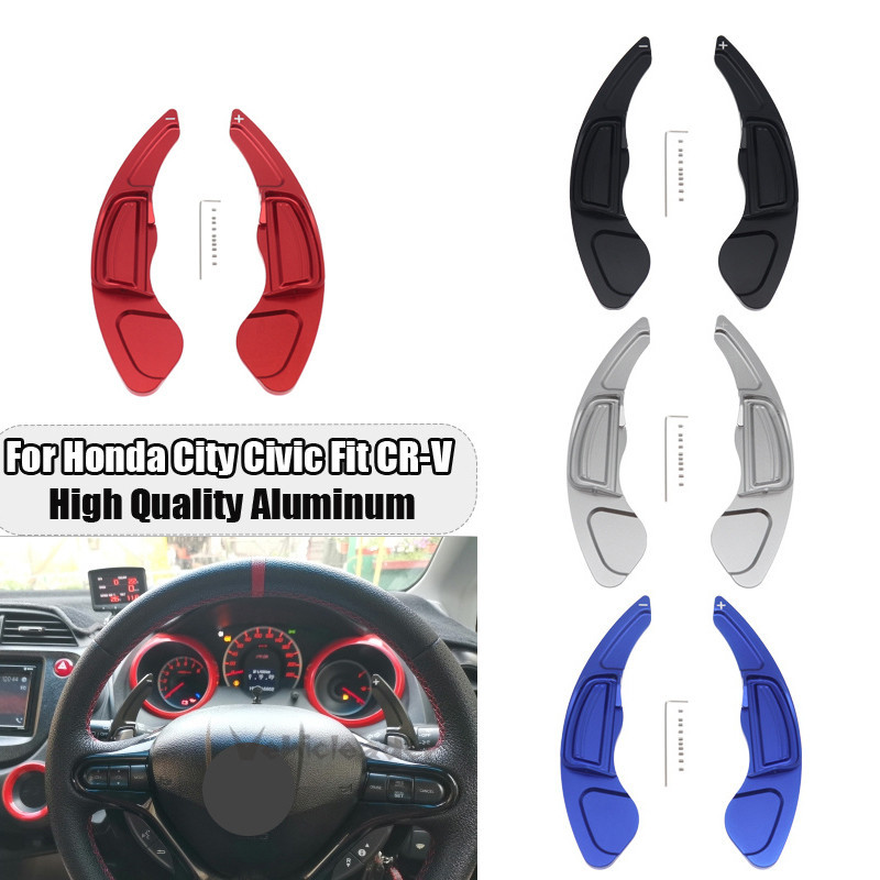 2PCS Car Steering Wheel Paddle Shift Extend Extension Shifter Aluminum ...