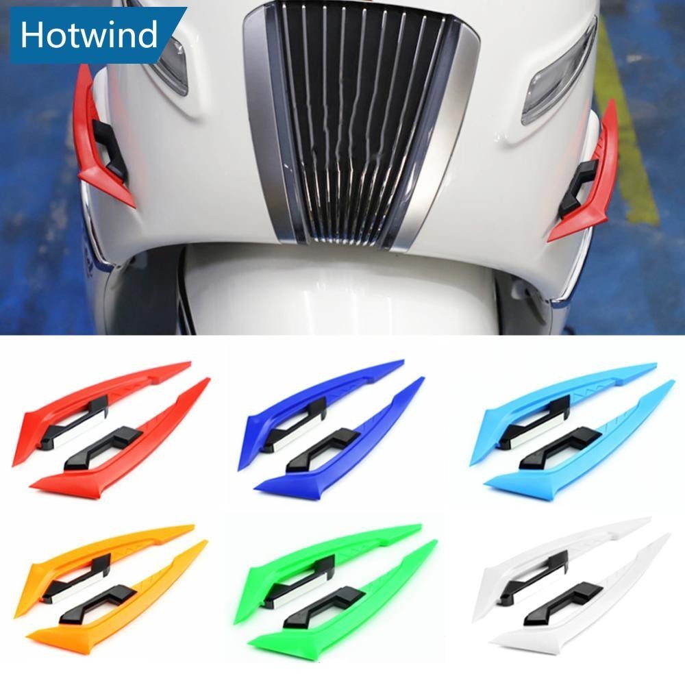 HW 2Pcs Motorcycle Winglets Front Side Spoiler Aerodynamic Wing Set ...