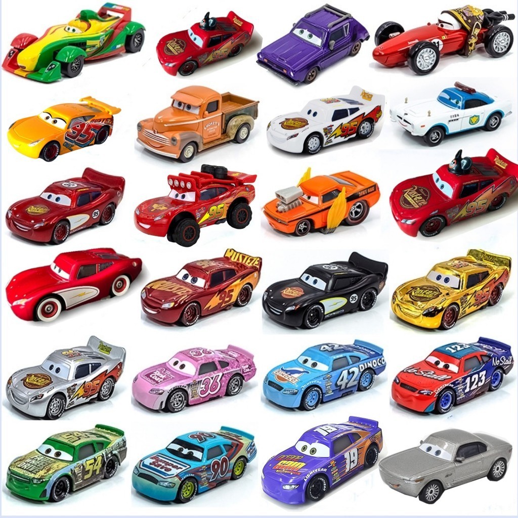 Toy Car Lightning McQueen Mike Uncle Truck 1:55 Alloy Model Die Casting ...