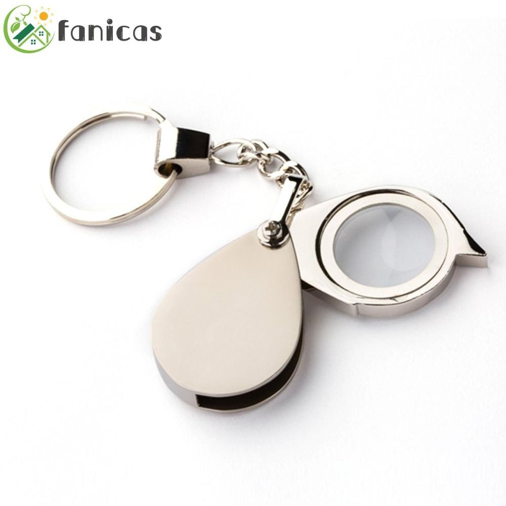Portable 15X Folding Key Ring Magnifier Key Chain Magnifying Glass ...