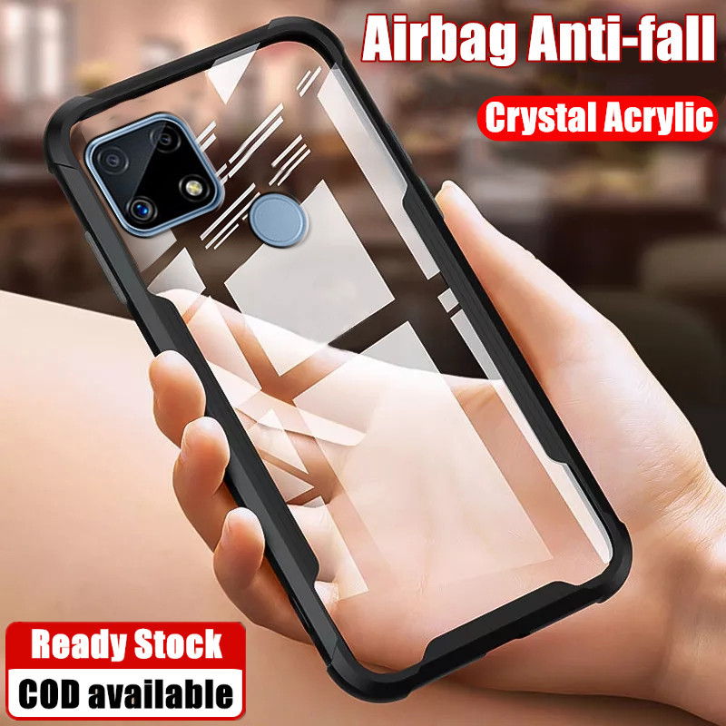 For Realme C25S RMX3195 Slim Crystal Clear Wear-resisting Hard Sturdy ...