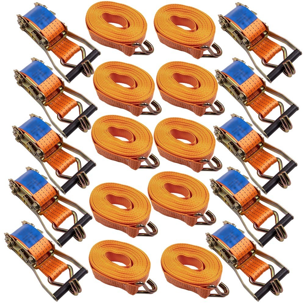maXpeedingrods 10x Ratchet Straps Tie Down 50mm X10 Meter 5 tons Heavy ...
