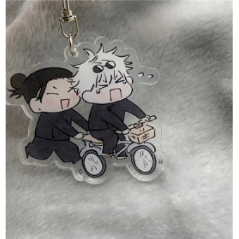 jujutsu kaisen Anime keychain women gojo satoru geto suguru acrylic key ...